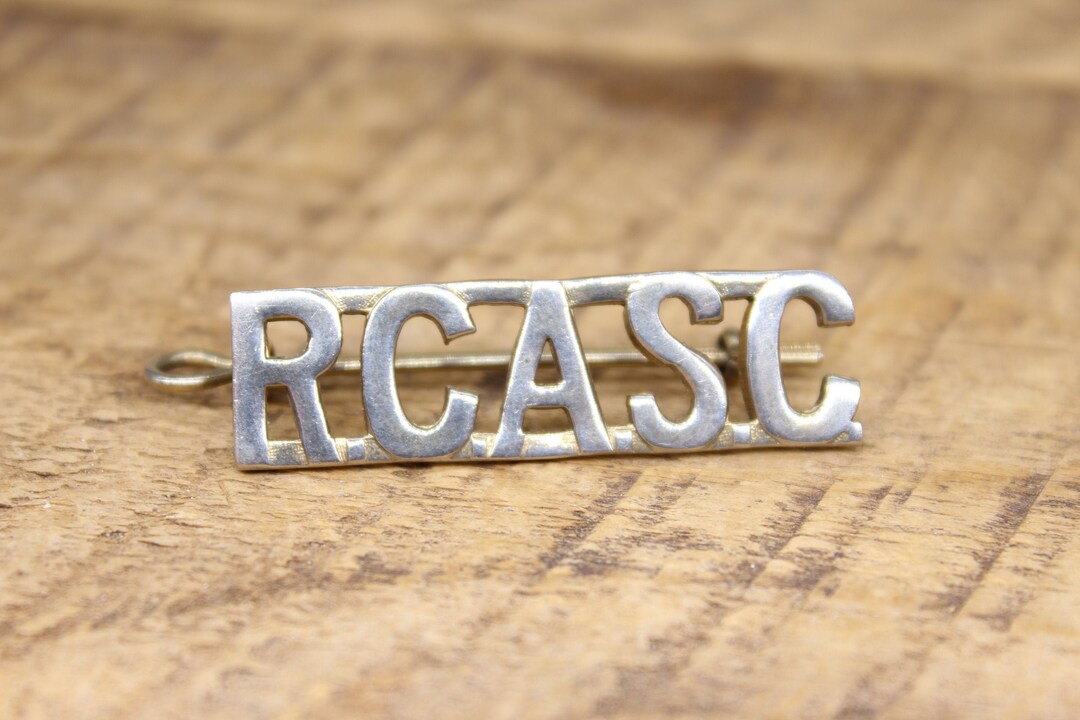 Royal Canadian Army Service Corps (RCASC) Shoulder Title - Etsy