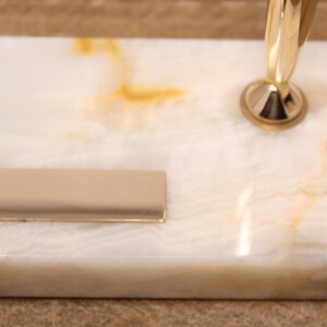 Vintage Sheaffer Marble Desk Double Pen Holder / Stand - Etsy