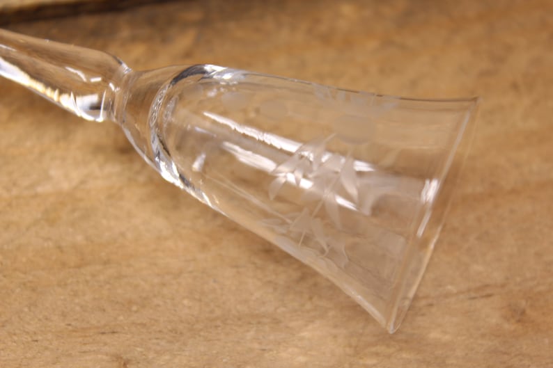 6 Antique Willow Moon Cordial Glasses by Pioneer Glass Japan - Etsy