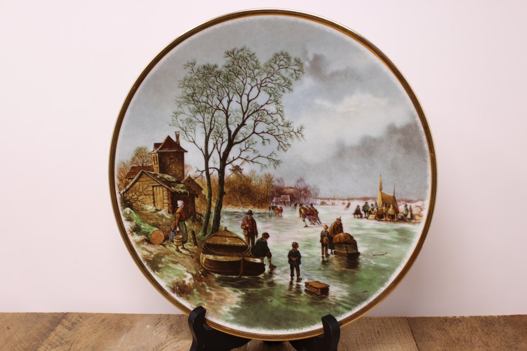 Vintage A.schelfhout - Landscape in Winter - Decorative Plate by AJL ...