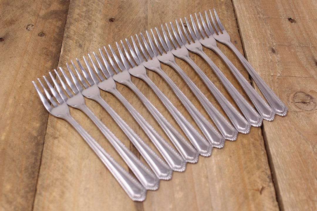 Set of 12 Stainless Cocktail Forks Korea - Etsy