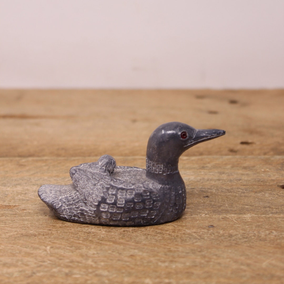 Vintage Wolf Original - Loon With Baby Loon Sculpture 515 - Etsy