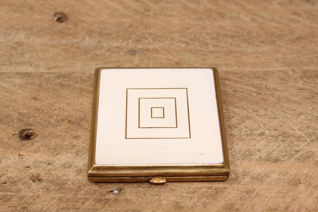 Vintage Art Deco Adrienne New York Powder & Mirror Compact - Etsy