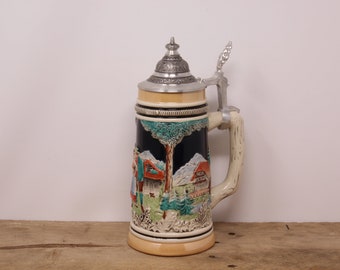 Lidded Beer Stein - Etsy
