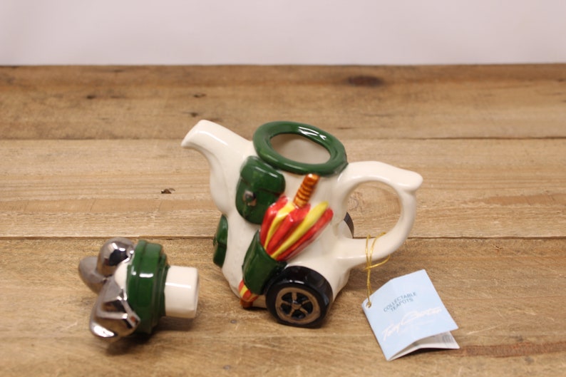 Vintage Tony Carter - Golf Bag - Small Collectable Teapot - Etsy