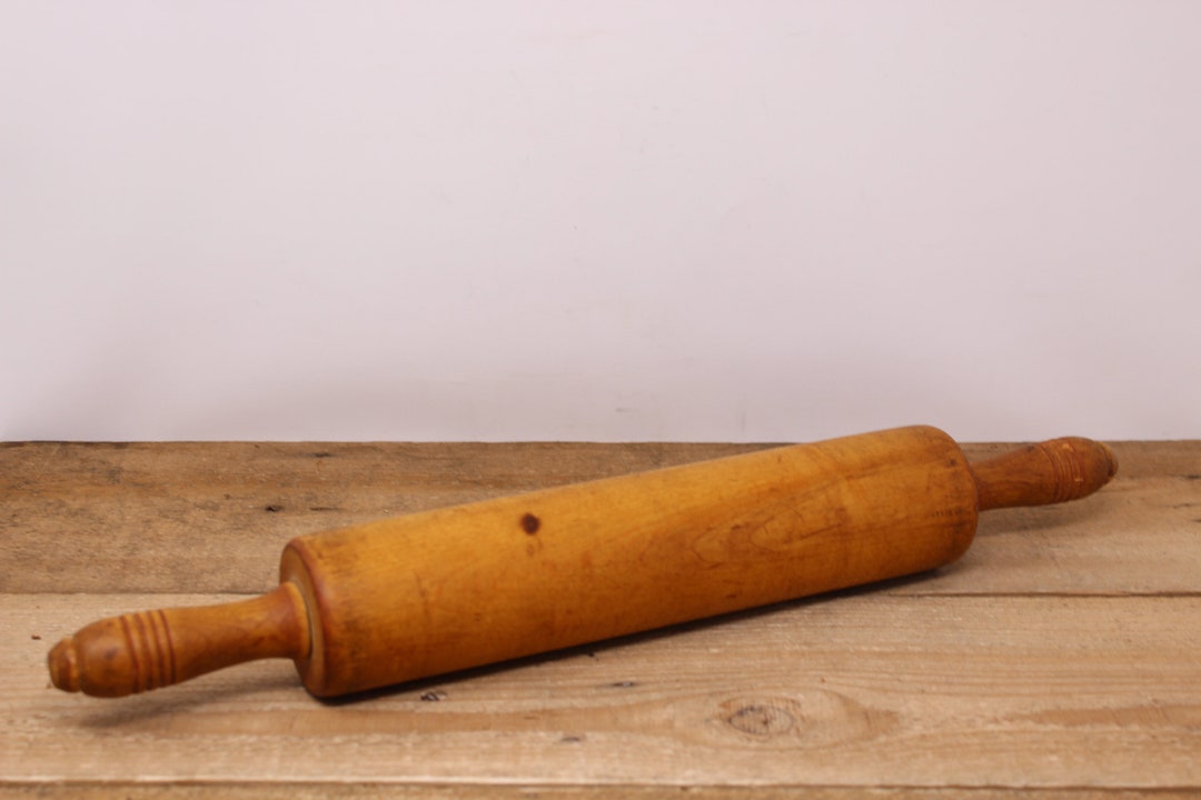 Vintage Wooden Rolling Pin - Etsy
