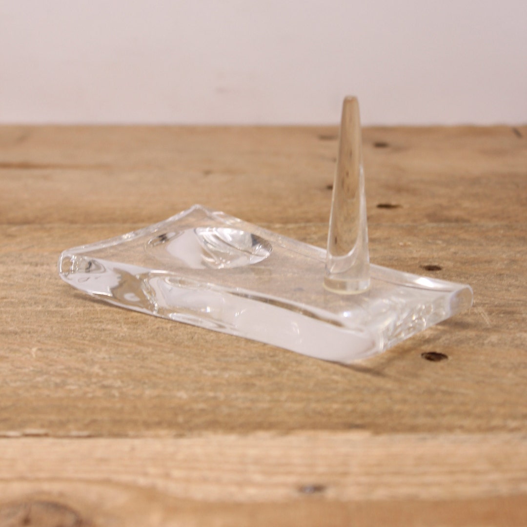 Vintage Signed Long Oleg Cassini Crystal Ring Holder / Ring Dish - Etsy