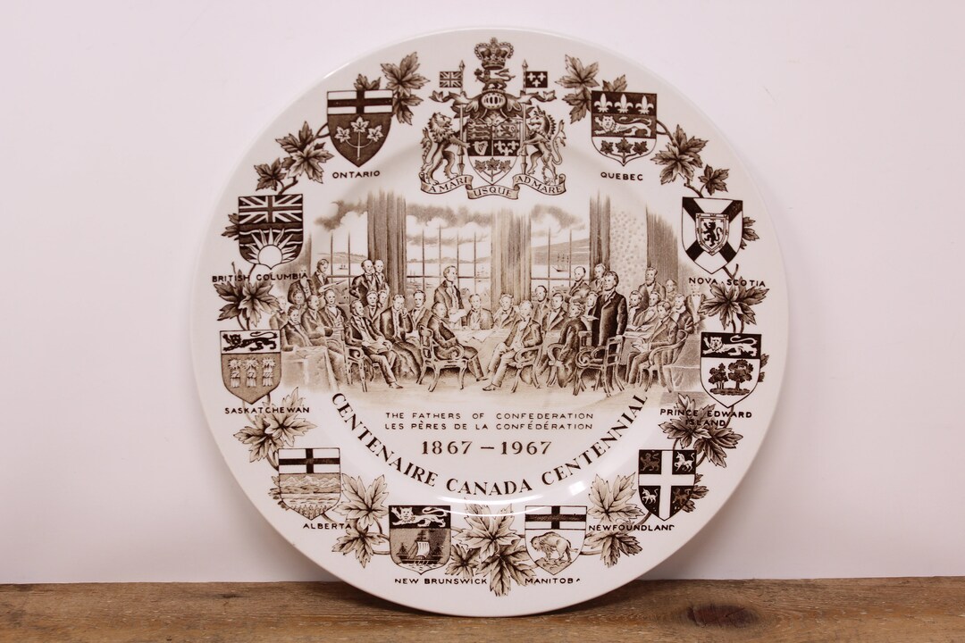Vintage Canada Centennial 1867 - 1967 - Alpine White – Ironstone Wood ...