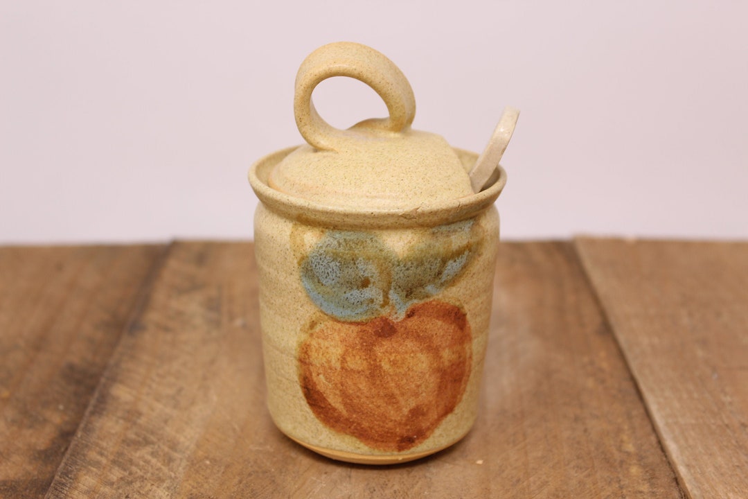 Flo Greig Pottery Jam / Condiment Jar - Etsy