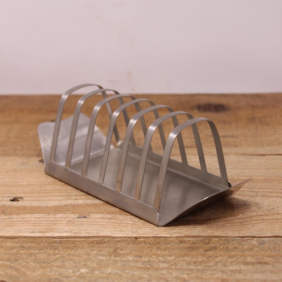 Vintage 18-8 Stainless Steel 6-slice Toast Rack - Etsy