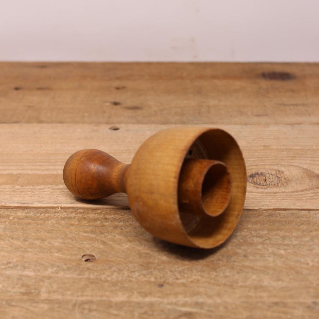Antique Primitive Wooden Donut Cutter - Early American Treenware - Etsy