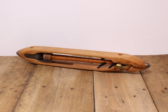 Vintage sh Wood Weaving Shuttle With Wooden - Etsy
