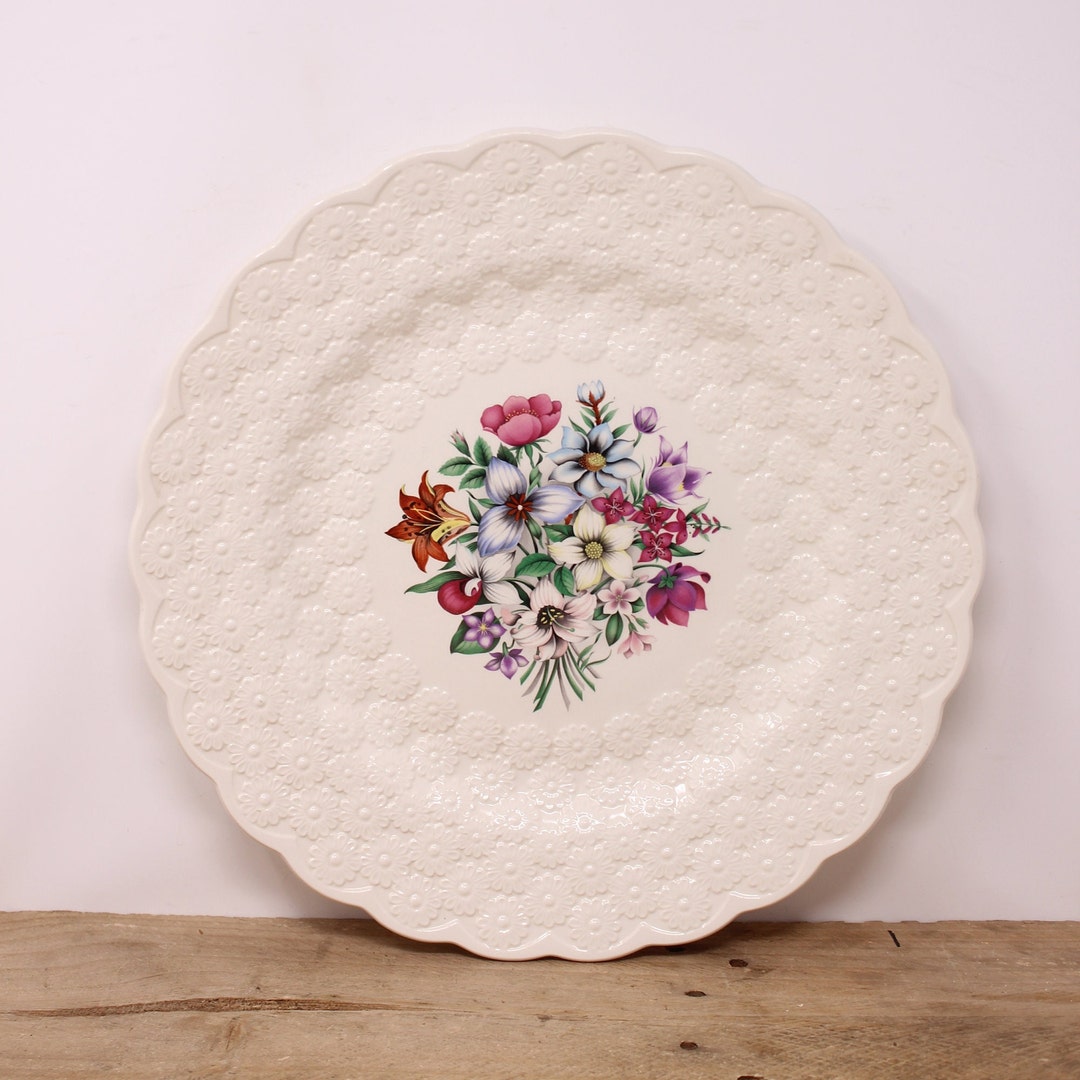 Copeland Spode - Chop Plate - Provincial Flowers - 13" Round Platter - Etsy