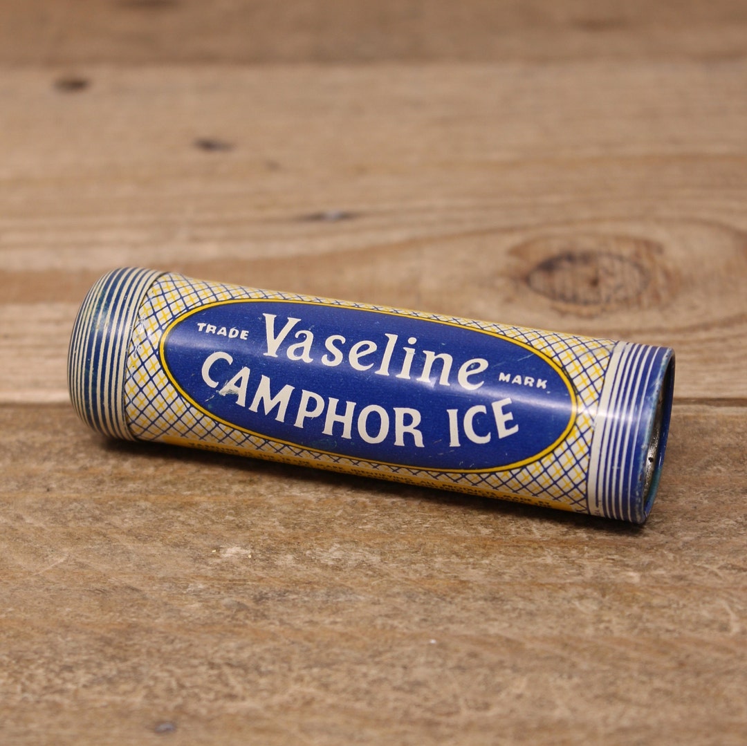 Antique Vaseline Camphor Ice - Metal Medicinal Tube, Made in Canada ...