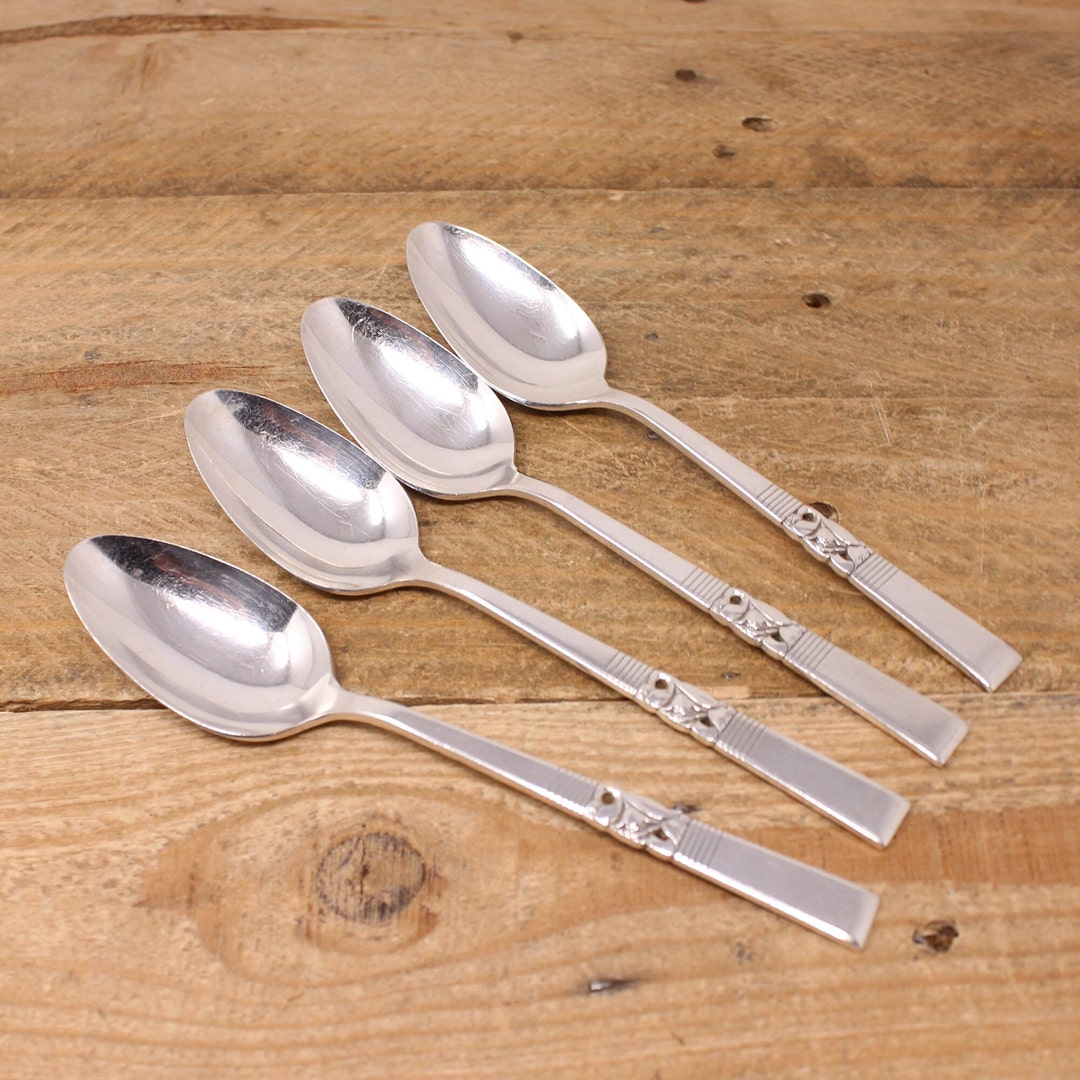 4 Vintage Morning Star - Silver Plate Place/oval Soup Spoon by ...