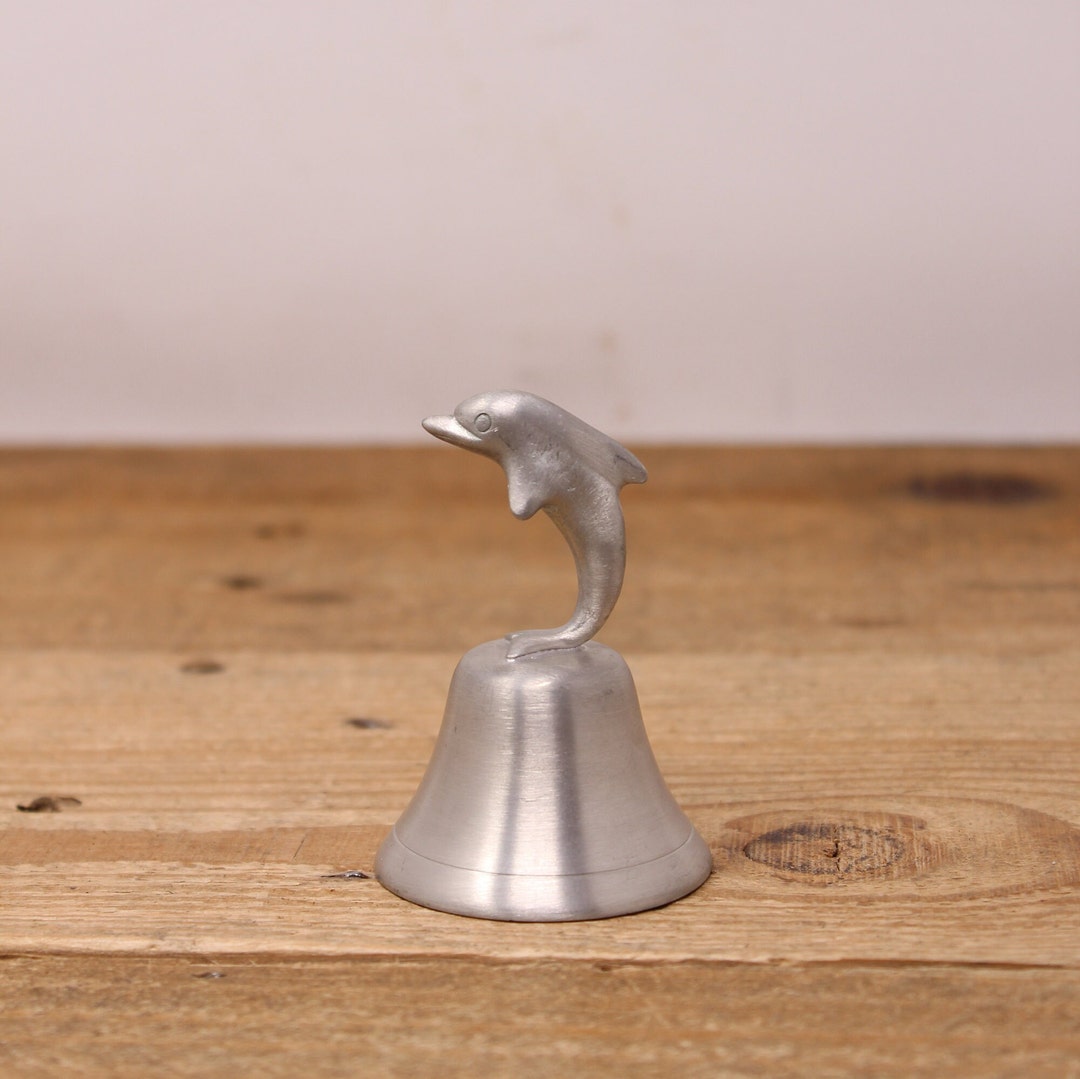 Vintage Seagull Pewter - Small Dolphin Handle Bell - Etsy
