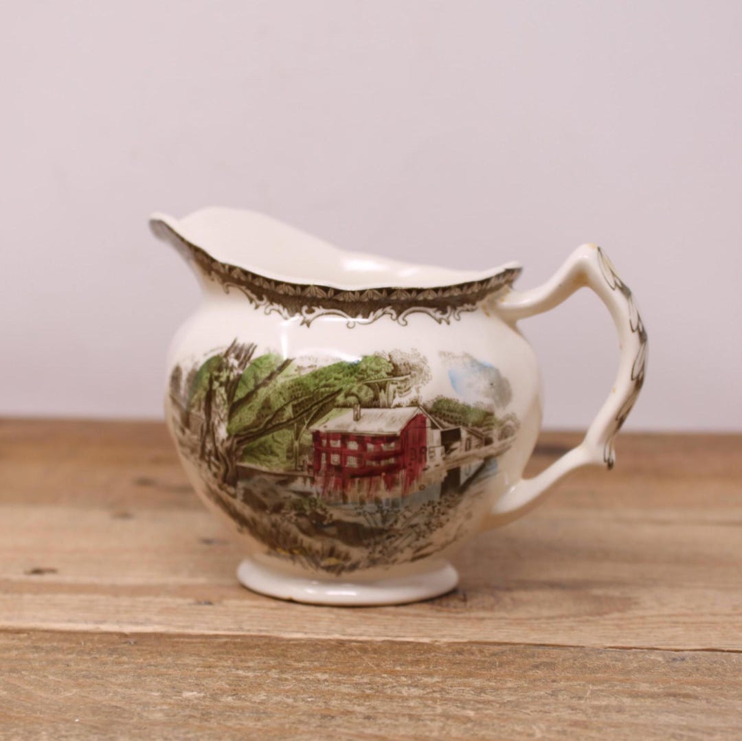The Friendly Village - the Old Mill - Johnson Bothers - 12 Oz. Creamer ...