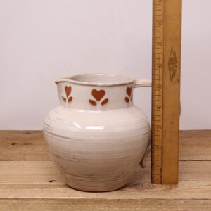 Vintage Redware Pottery Pitcher – Heart Design Jug - Etsy