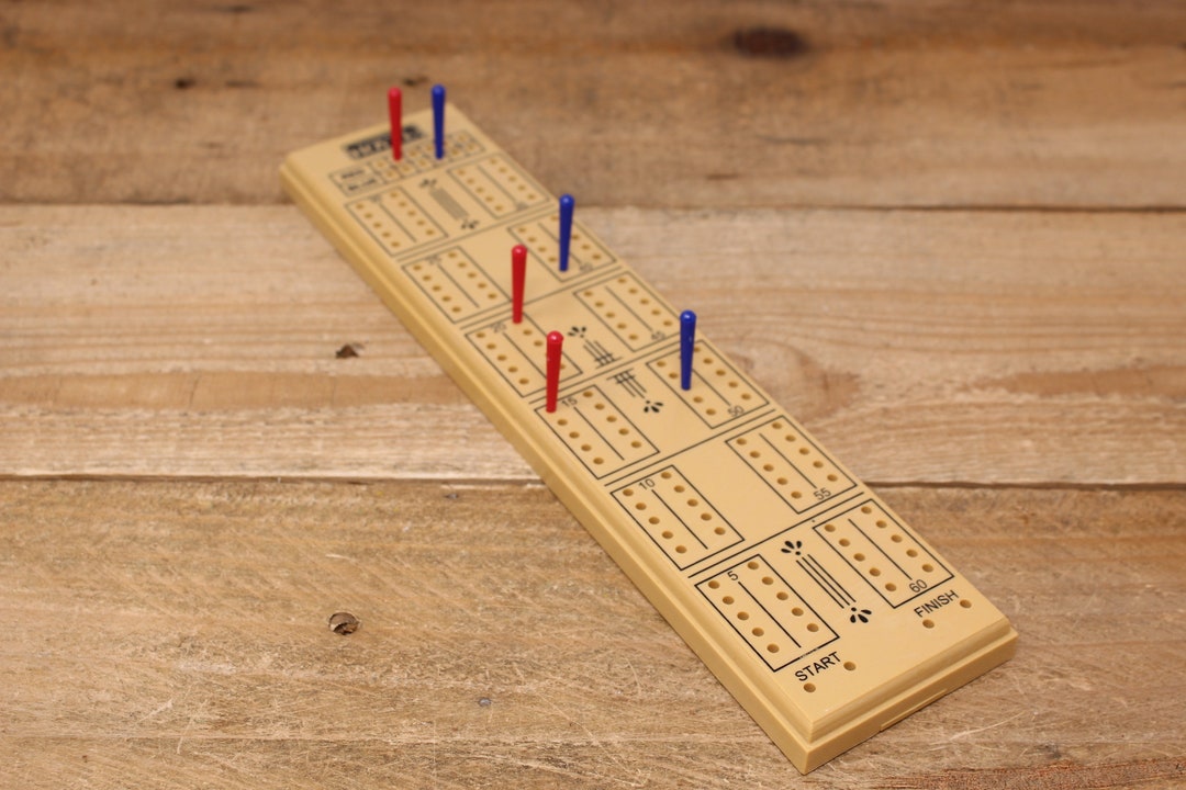 Vintage Hoyle 2-lane Crib Board Cribbage Board With Pegs - Etsy
