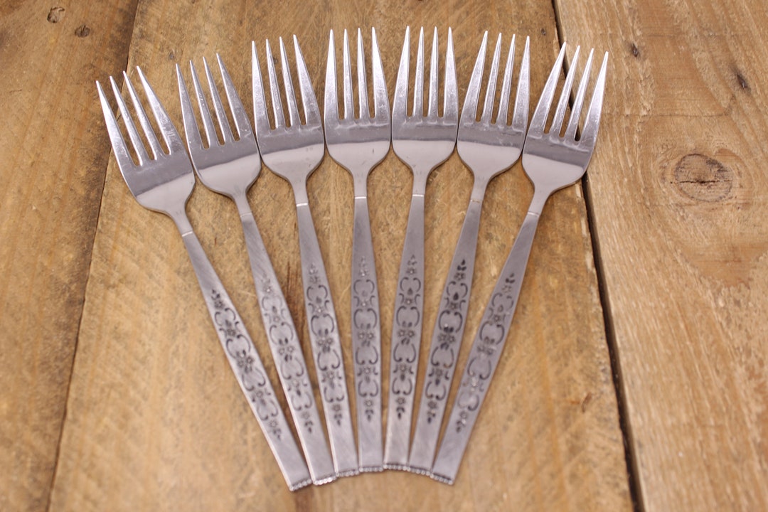 Vintage Spanada - Wm. A. Rogers Premier Stainless - 7 Individual Salad ...