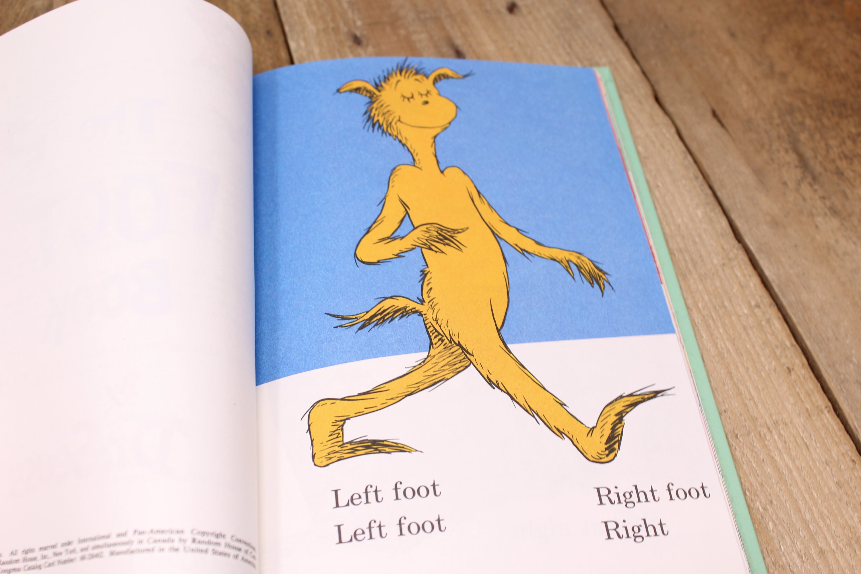 The Foot Book by Dr. Seuss 1968 Edition - Etsy
