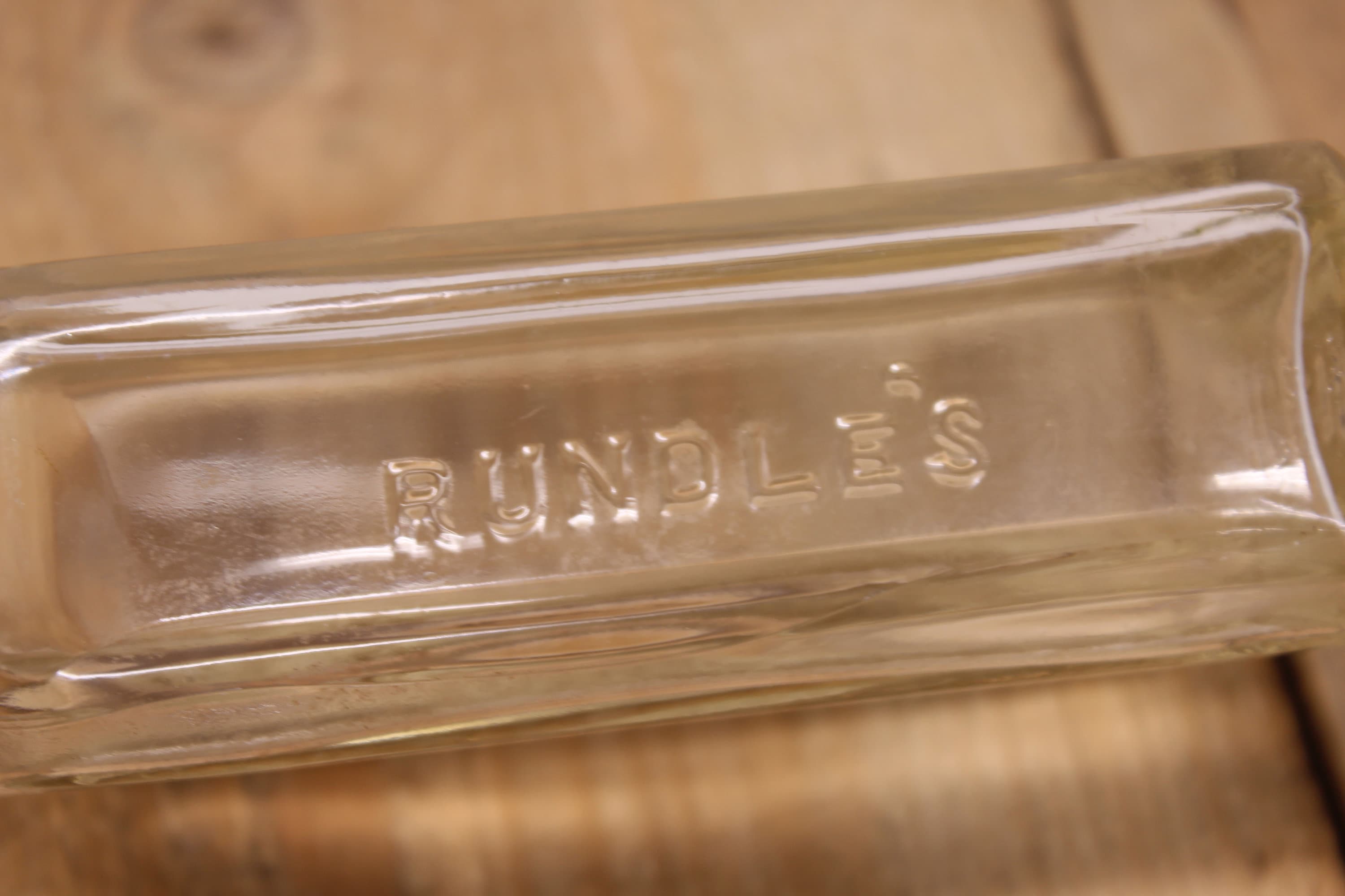 Rundle's Liniment Clear Glass Bottle - Etsy