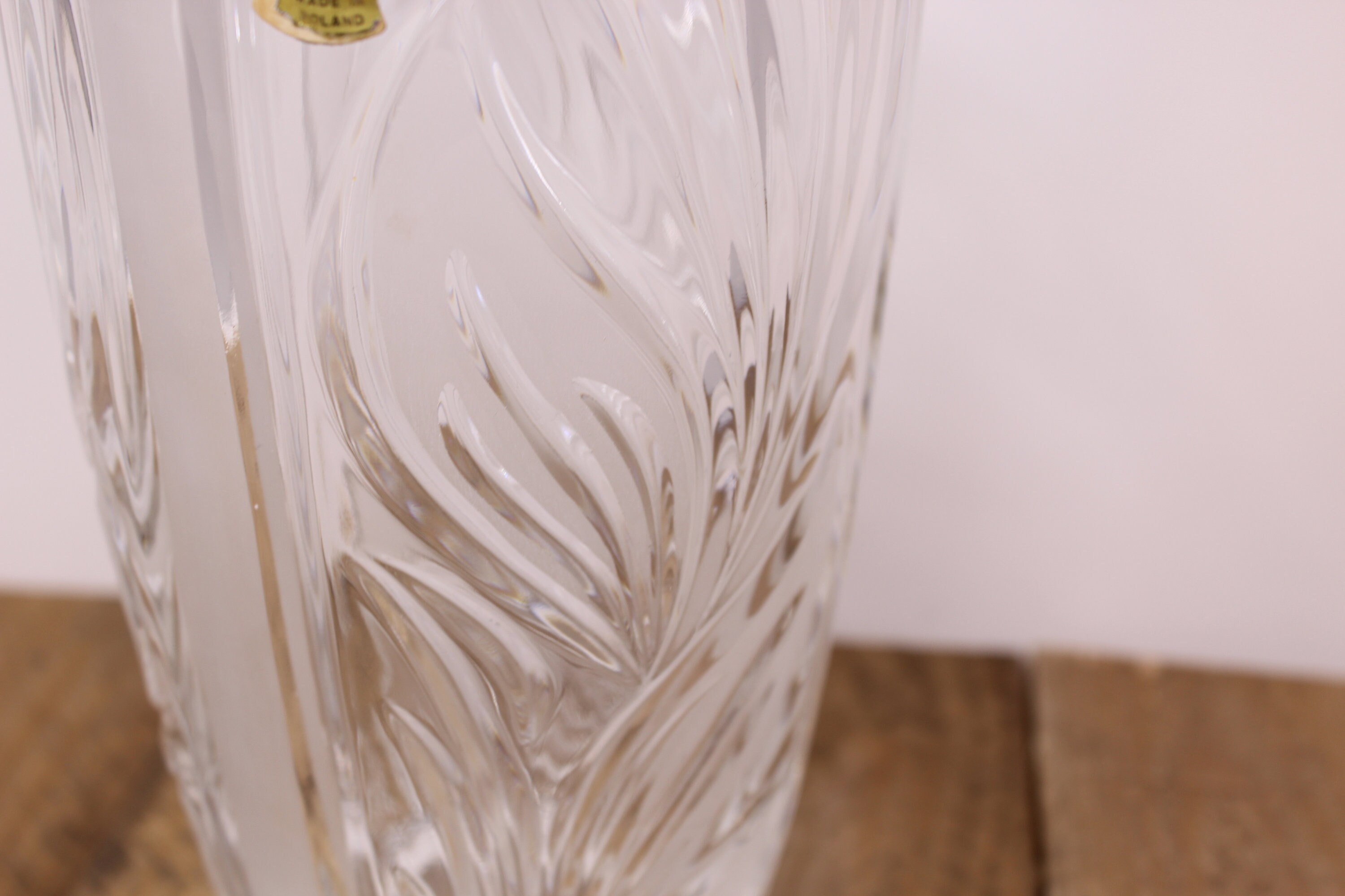 Vintage Heavy Imperlux Crystal Vase - Etsy