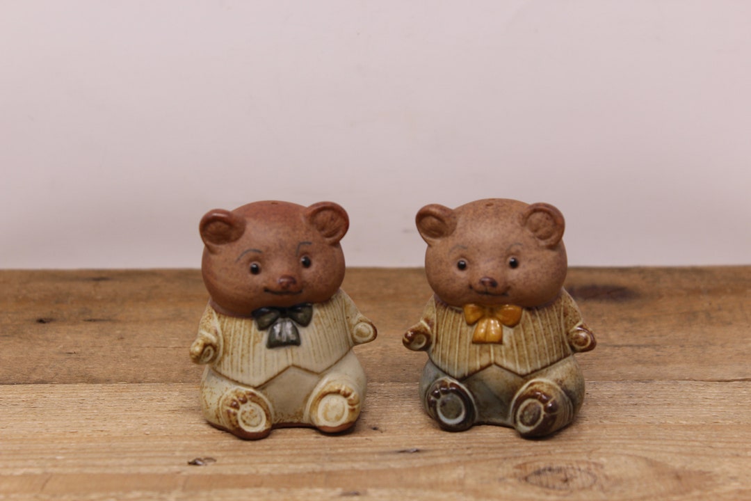 Vintage Hanni Bear - UCTCI Pottery Teddy Bear Salt and Pepper Shakers ...