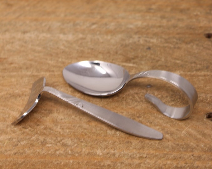 Vintage Angora Stainless Food Pusher & Baby Feeding Spoon - Made in ...