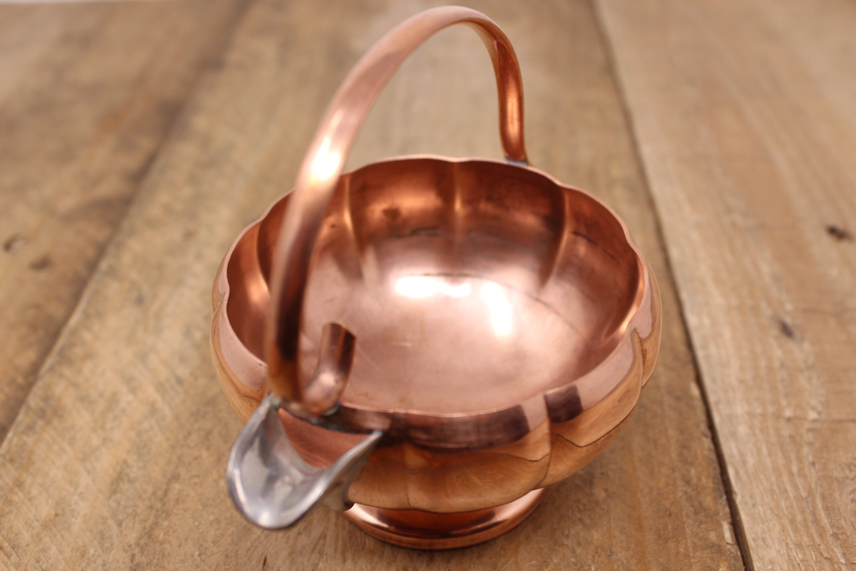 Vintage Venetian Copper Creamer | Etsy