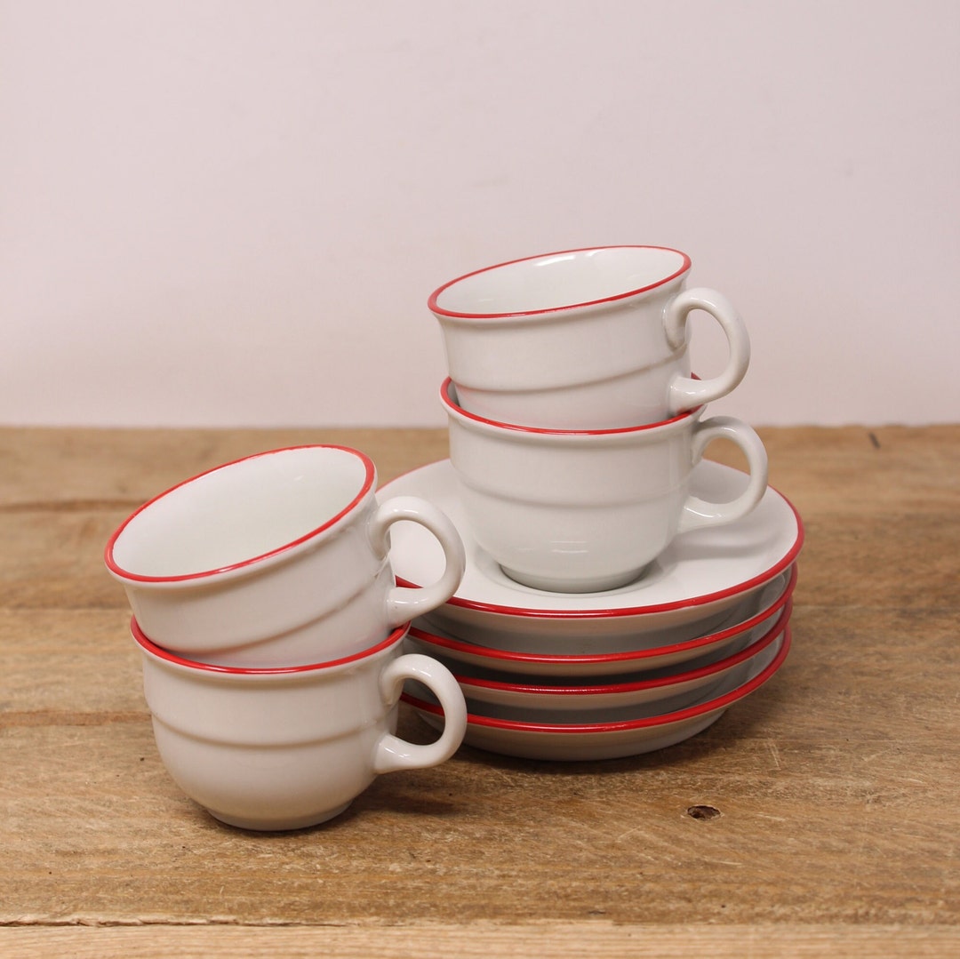 Set of 4 IPA Espresso Cup and Saucer Sets Made in Italy - Etsy
