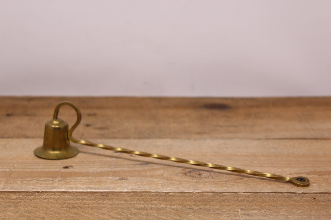 Vintage Bell Shaped Brass Candle Snuffer With Twisted Handle - Etsy