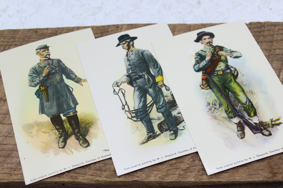 Civil War Postcards by W.L Sheppard — the Cavalry Man, the Infantry Man ...