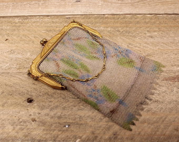 Whiting & Davis, Victorian Mesh Chain Bag, Beautiful, Small Gold Mesh ...