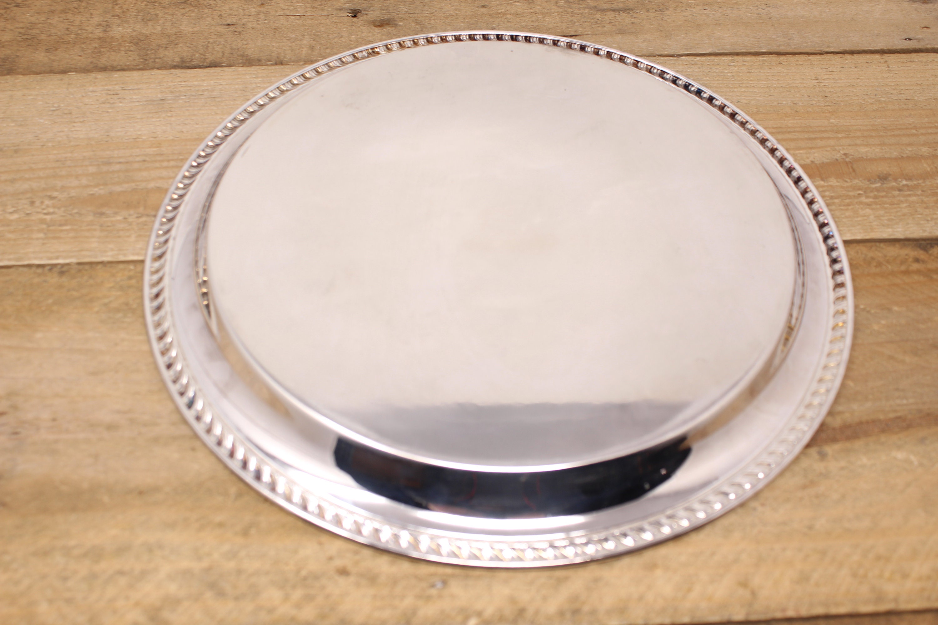 Vintage Wm. Rogers 12.5 Round Silver Plate Platter - Etsy