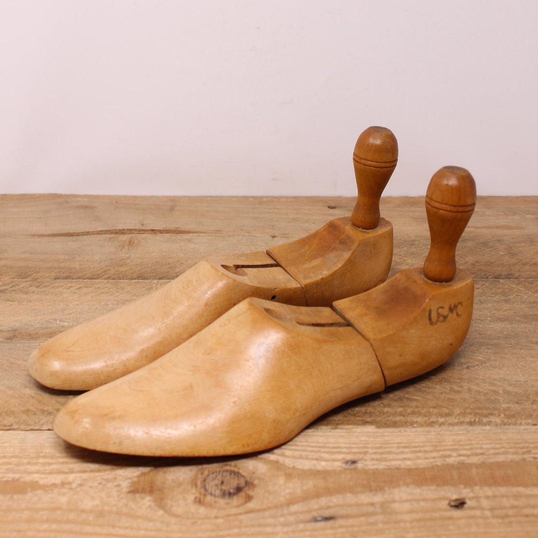 Vintage Pair of USMC - Vintage Wooden Shoe Trees - Marked 6 - Etsy
