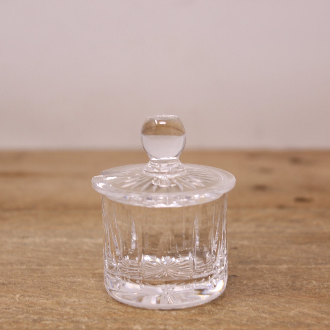 Vintage Stuart Crystal Small Lidded Crystal Preserve Jar / Crystal ...