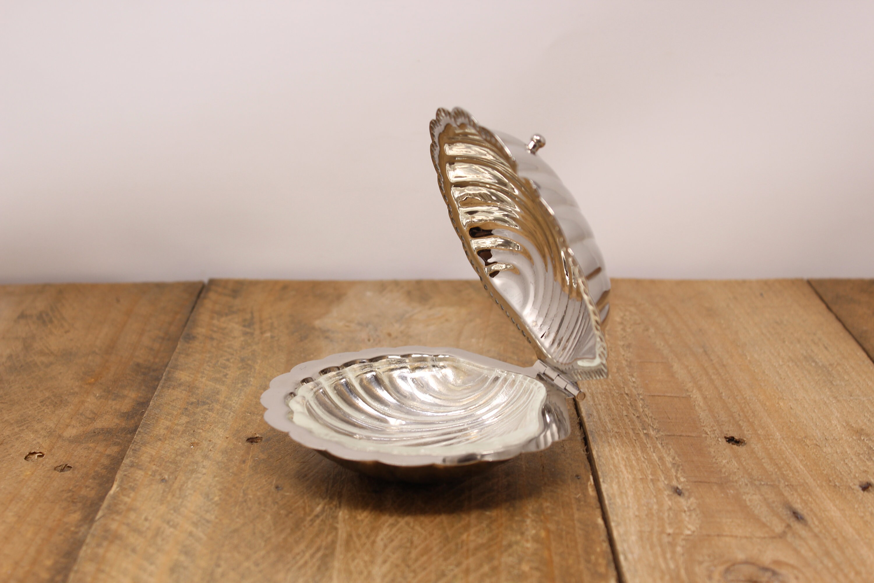 Vintage Leonard Silver Plate Clam Shell Serving Dish - Etsy