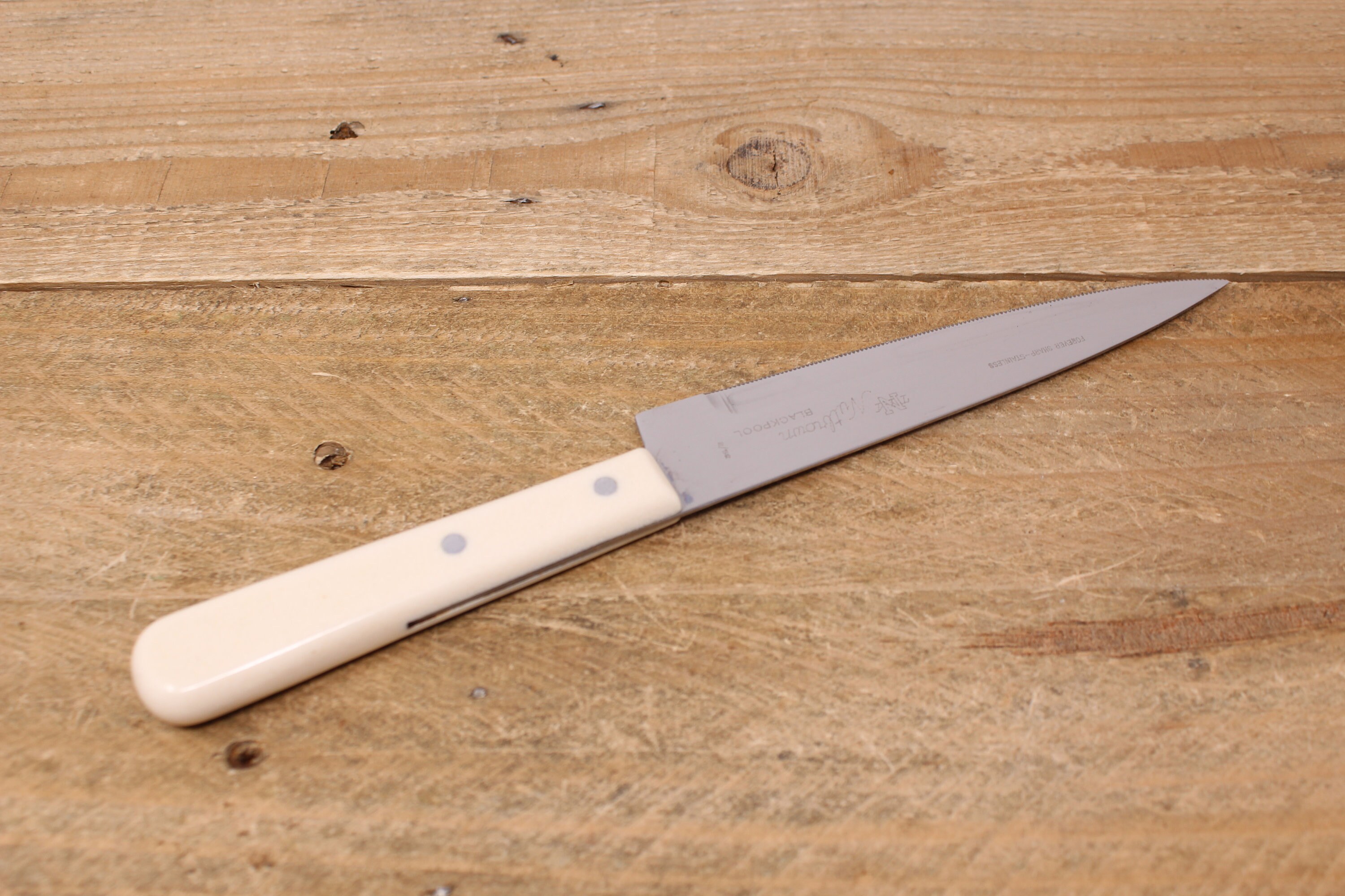 Vintage Nutbrown Blackpool Forever Sharp Stainless Knife - Etsy