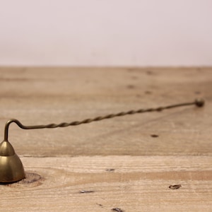 Vintage Bell Shaped Etched Brass Candle Snuffer With Twisted Handle - Etsy
