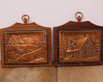 Copper Wall Plaques | Etsy