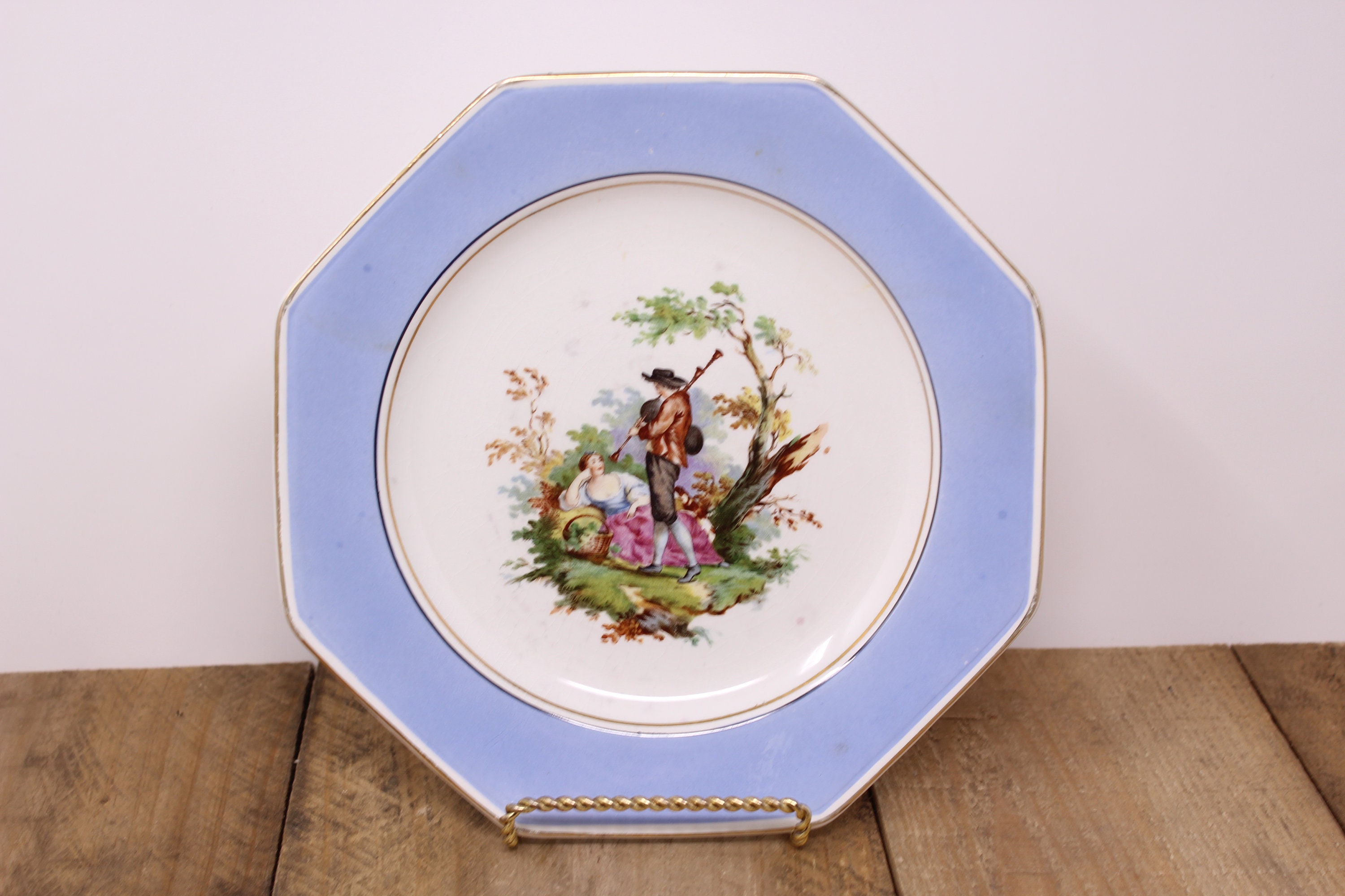 Leighton Pottery Plate Courting Couple England - Etsy