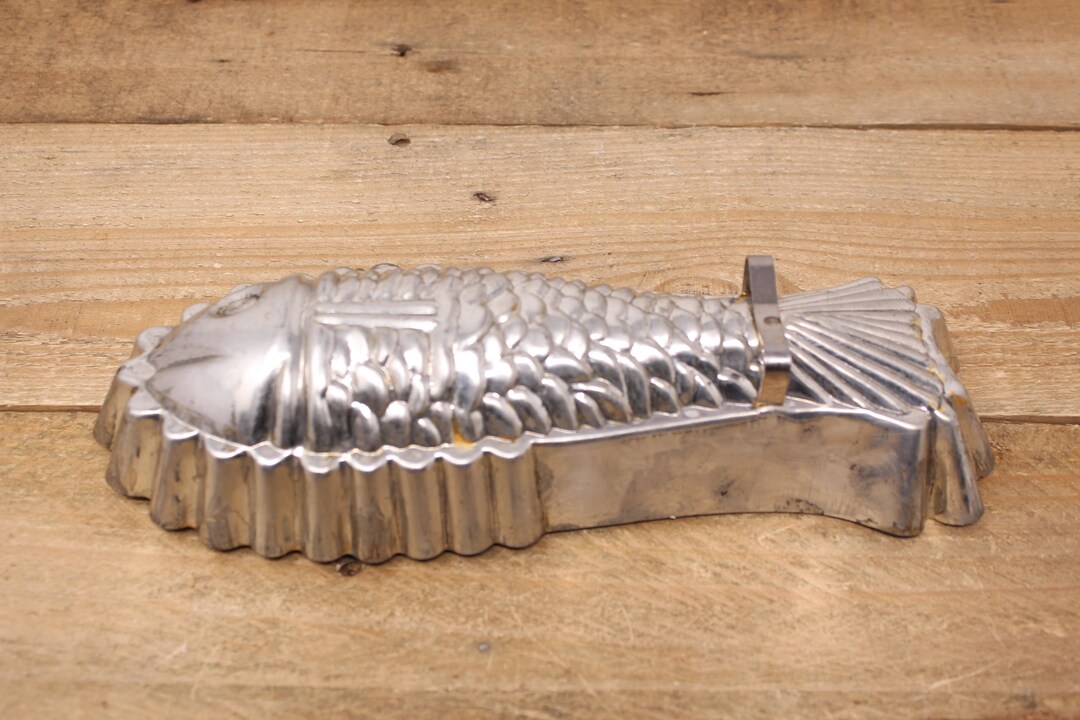 Vintage Tin Fish Jelly Mould / Fish Jelly Mold - Made in West Germany ...