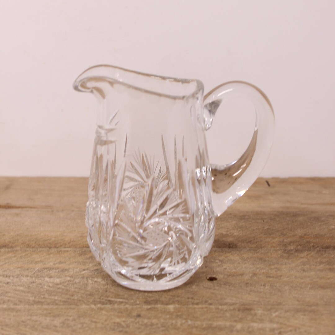 Vintage Crystal Pinwheel Crystal Creamer / Pitcher - Etsy