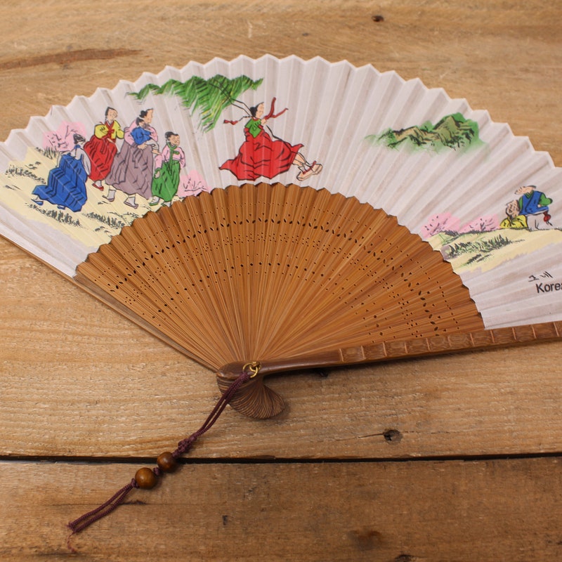 Wooden Hand Fan - Etsy