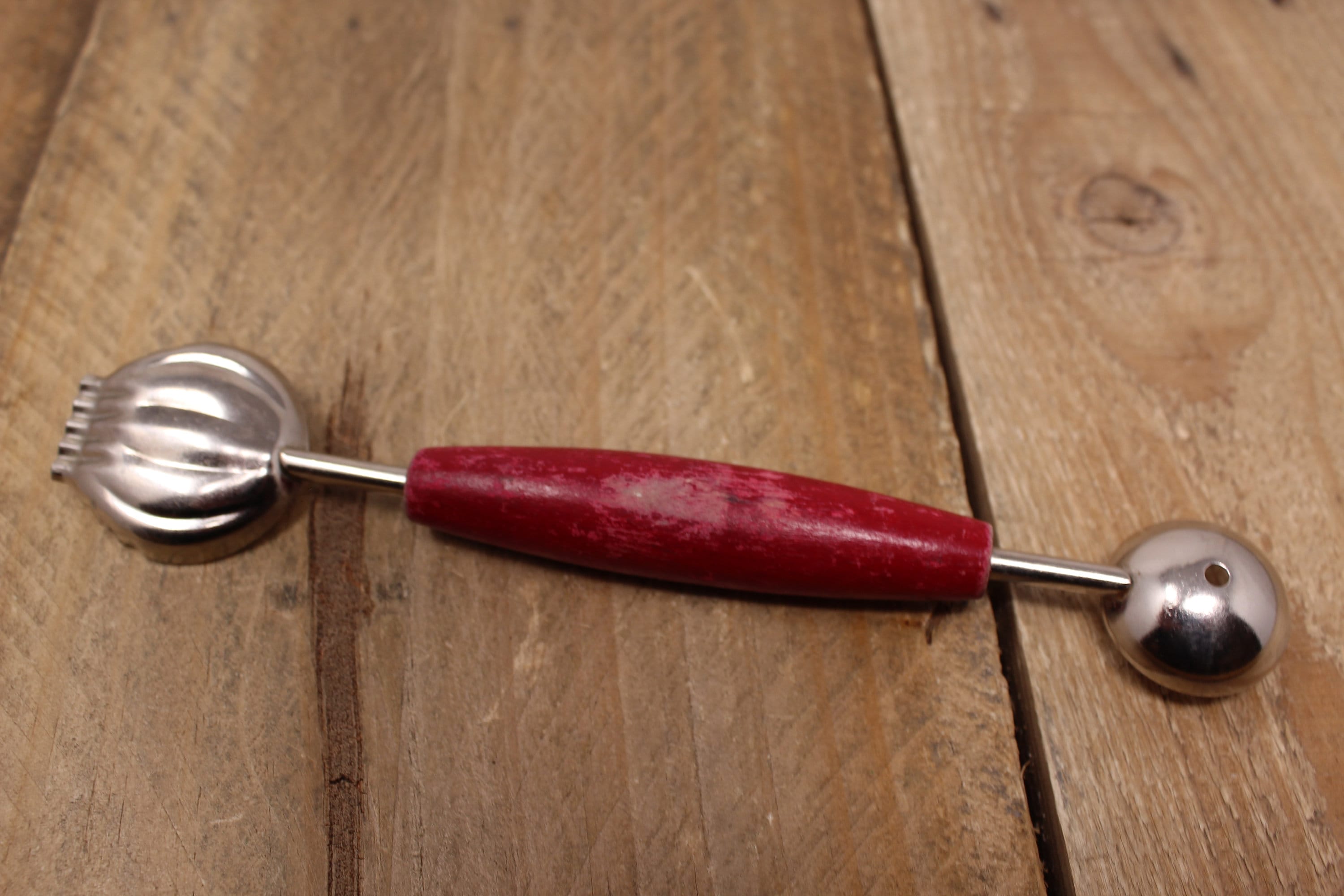 Kitchen & Dining Melon Baller and Butter Curler Vintage Red Skyline ...