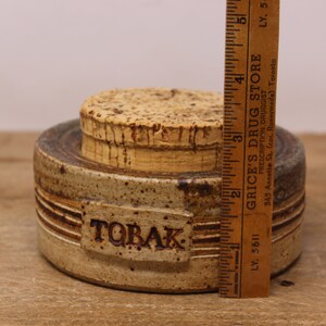 Vintage Tue Poulsen - Tobak Pottery Tobacco Jar With Cork - Made in ...