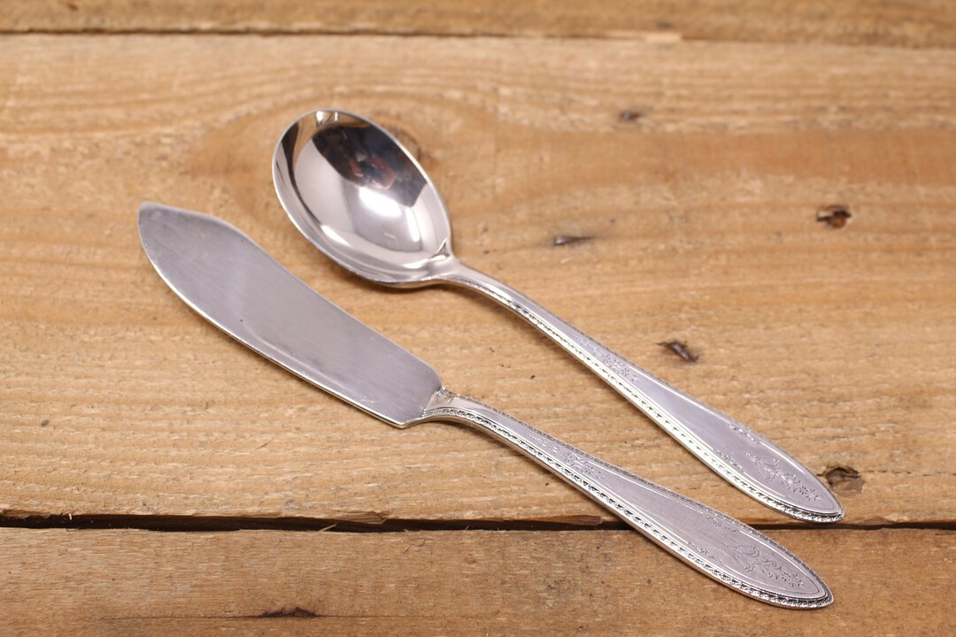 Vintage Argosy (1926) - 1847 Rogers Bros. - Butter Knife & Sugar Spoon ...