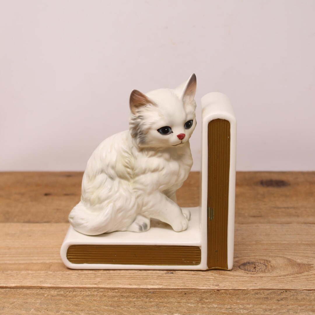 Vintage Lefton Siamese Cat Ceramic Bookend - Made in Japan - Etsy