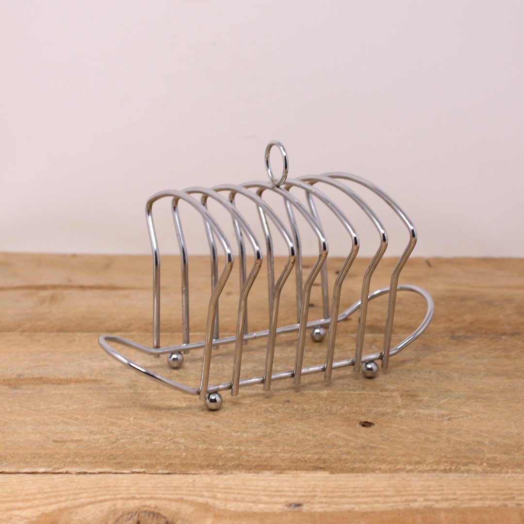 Vintage 6-slice Metal Toast Rack - Etsy